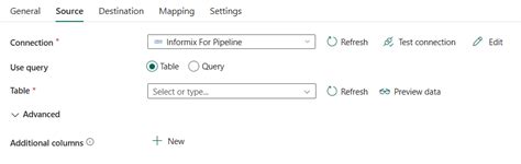 Configure Informix For Pipeline In A Copy Activity Microsoft Fabric Microsoft Learn