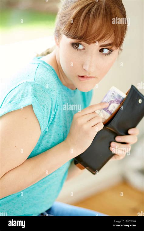 Girl Stealing Money