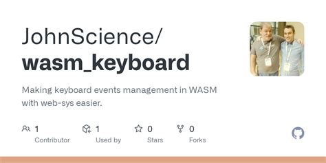 Github Johnsciencewasmkeyboard Making Keyboard Events Management