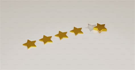 별 5개 그라데이션 골드 스타 품질 순위 아이콘입니다 평가 고객 만족도 서비스 품질 수준 평가 반짝이는 피드백 3d 렌더링 그림입니다 사진 Unsplash의