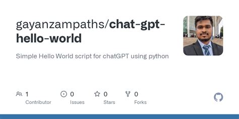Github Gayanzampathschat Gpt Hello World Simple Hello World Script
