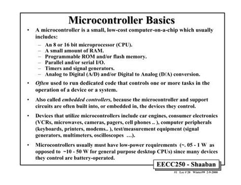 Microcontroller Basics