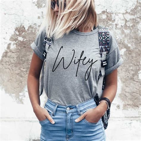 Wifey Shirt For Wife Simple Wifey Tshirt For Wife Valentin Inspire