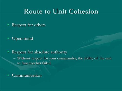 Ppt Unit Cohesiondiscipline Powerpoint Presentation Free Download