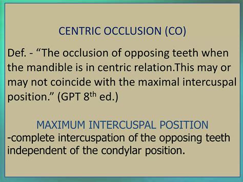 Centric Relation Pptx