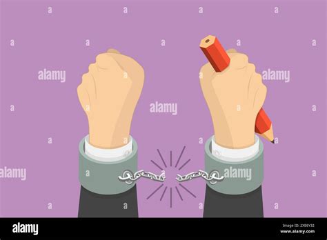 3d Isometric Flat Conceptual Illustration Of Media Freedom Free Speech And Expression 3d