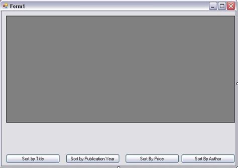 Sorting With DataGridView Using C