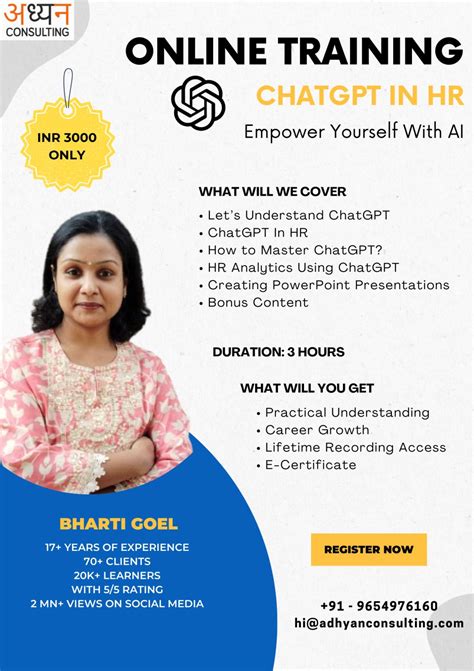 How Chatgpt Can Boost Hr With Adhyan Consulting Bharti Singhal Goel