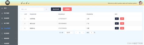基于springbootvue开发前后端端分离农产品进销存系统vuenode前后端分离的商品管理系统 Csdn博客