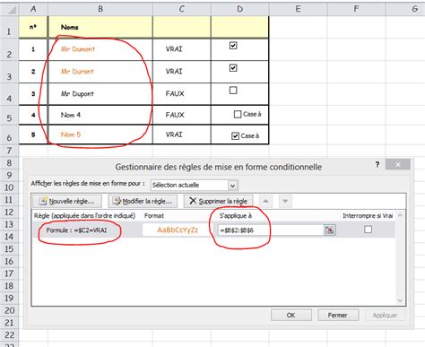 Mise En Forme Conditionnelle Si Case Cochee