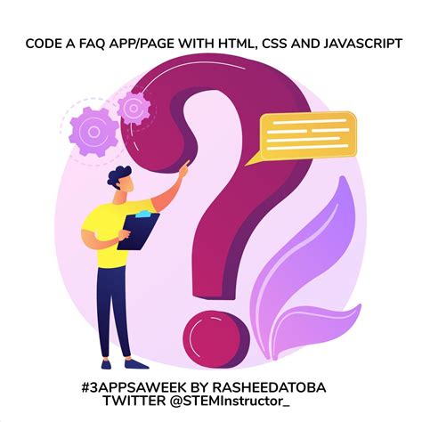 BUILD A FAQ PAGE IN HTML CSS AND JAVASCRIPT RASHEEDATOBA APPSAWEEK Listen Notes
