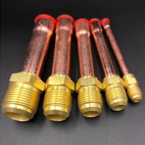 황동 단조 Unf 수나사 커넥터 너트 플레어 연결 파이프 피팅 어댑터가있는 에어컨 구리 튜브 배관