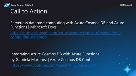 Cosmos Db Conf Cosmos Db Azure Functions Pptx