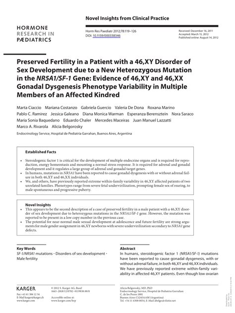 Pdf Preserved Fertility In A Patient With A 46xy Disorder Of Sex