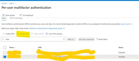 How To Disable Mfa For User In Azure B2c Microsoft Qanda