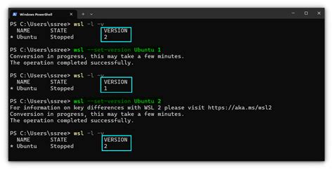 Check And Switch Wsl Version