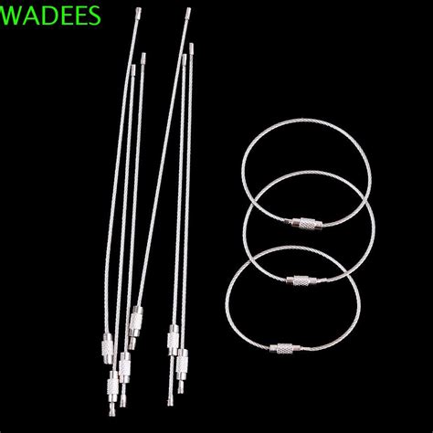 Wadees พวงกุญแจ แบบสกรูล็อค สเตนเลส สําหรับเดินป่า 10 ชิ้น Shopee Thailand