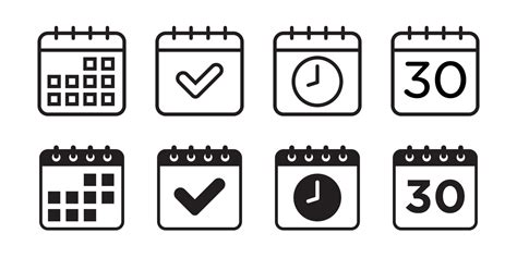 Calendar Icon Design Element Suitable For Websites Print Design Or App 11943812 Vector Art At