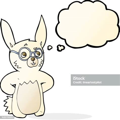 말풍선이 있는 안경 쓴 토끼 만화 캐릭터 귀여운에 대한 스톡 벡터 아트 및 기타 이미지 귀여운 그라데이션 기이함 Istock