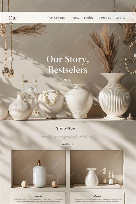 Elegant Layout Web With Floating Navigation Effect Sophistic Figma Effect Layout Concept Poster