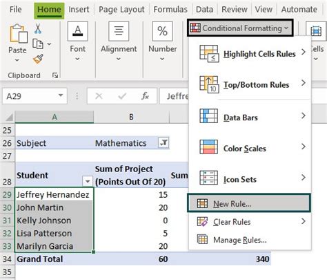 Conditional Formatting In Pivot Table Steps Rules Examples