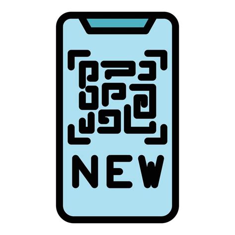 Scan Phone Barcode Icon Color Outline Vector 15147737 Vector Art At Vecteezy