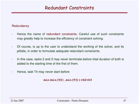 Ppt Constraints Finite Domains Powerpoint Presentation Free