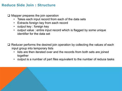 Hadoop Mapreduce Joins Pptx Databases Computer Software And