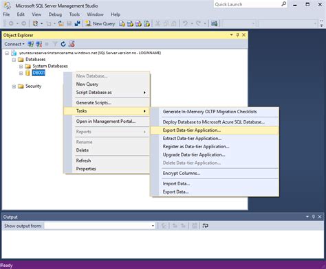 Ms Sql Azure Take Complete Backup Of Azure Database Structure And Data Cloudy Data Blog