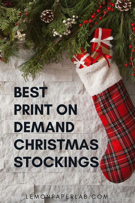 Best Print On Demand Christmas Stockings Lemon Paper Lab
