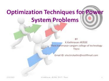Optimization For Power System Presentation Free To Download