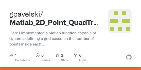 Github Gpavelski Matlab D Point Quadtree Here I Implemented A Matlab Function Capable Of