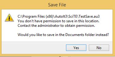 You Don T Have Permission To Save In This Location AutoIt General