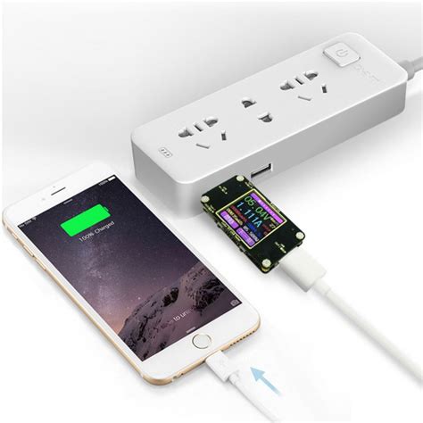 A USB Tester Color Bluetooth Type C Digital Voltmeter Tester Voltage Current Meter Detector