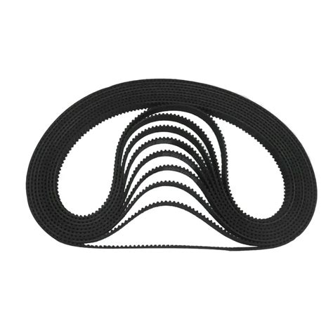 네오프렌 폐쇄 루프 타이밍 벨트 너비 Cnc 기계 스텝 모터용 블랙 245mm295mm 5m 톱니 4959 티몬