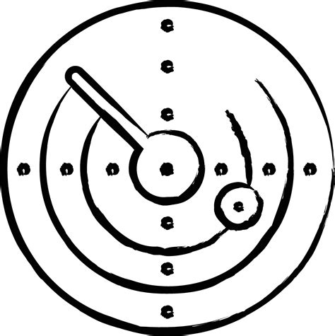 Radar System Hand Drawn Vector Illustration 35499654 Vector Art At Vecteezy