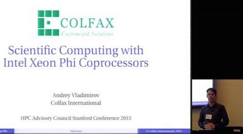 Video Scientific Computing With Intel Xeon Phi Coprocessors Inside