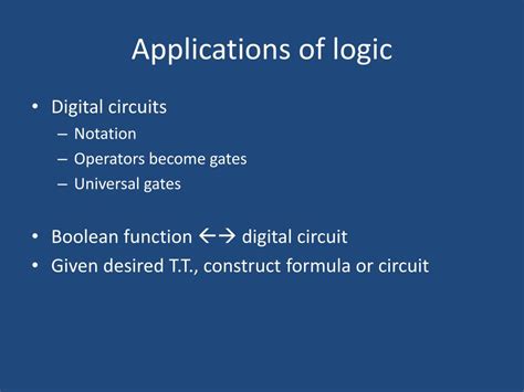 PPT Logic PowerPoint Presentation Free Download ID