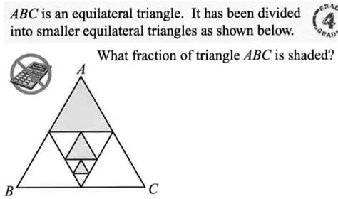 Solved Abc Is An Equilateral Triangle It Has Been Divided Into Smaller Equilateral Triangles