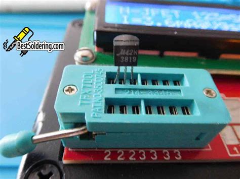 How To Test A Jfet Transistor Inserted In The Test Socket Hobby Electronic Soldering And