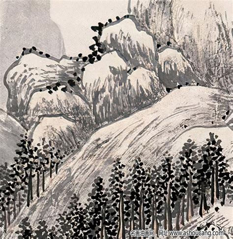 吴谷祥国画 水阁闲适图 高清大图下载 名画油画网