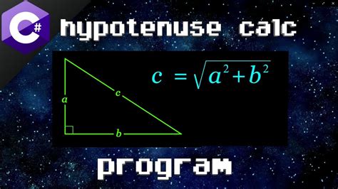 C Hypotenuse Calculator Program 📐 Youtube