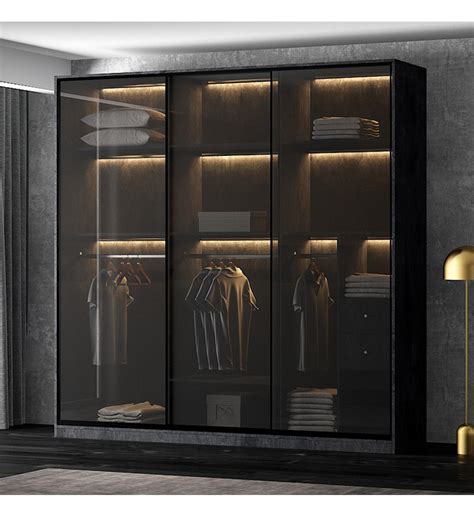 卧室衣柜推拉玻璃门 推拉玻璃门衣柜 卧室玻璃衣柜 大山谷图库