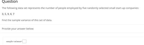 Solved Question The Following Data Set Represents The Number