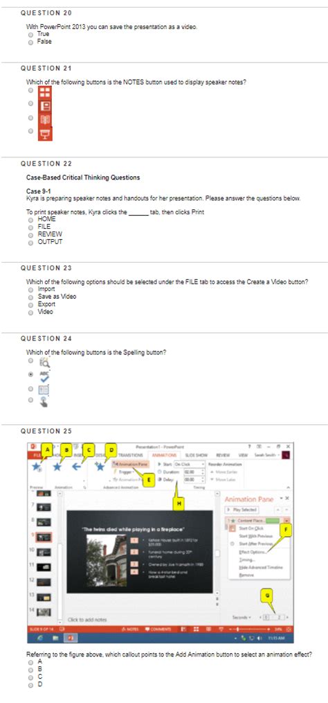 Solved With PowerPoint You Can Save The Presentation As Chegg