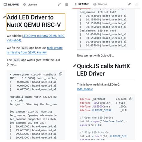 Lup Yuen Lee On Linkedin Heres How We Add An Led Driver To Nuttx Qemu Riscv For Testing