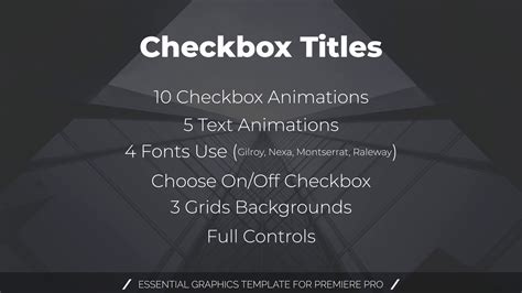 Stylish Checkbox Titles 0117 Sbv 346409635 Storyblocks