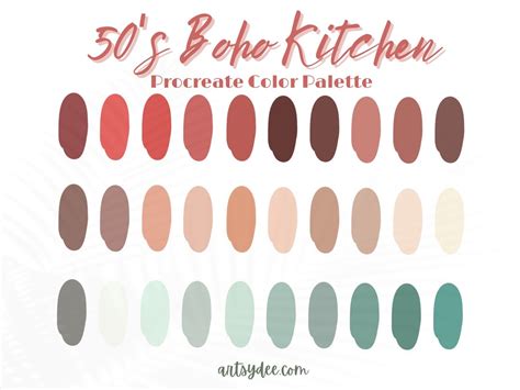 Procreate Color Palette Boho Procreate Retro Color Palette S Color Palette Color