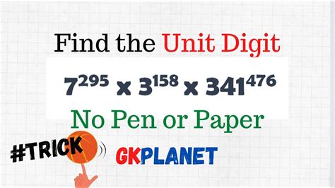 unit digit tricks unit digit problems with solutions youtube