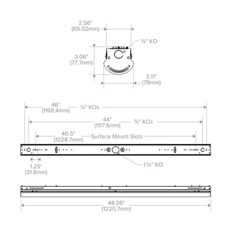 Columbia Mps4 Ml Cw Edu 4 Ft 40w Led Curve Lens Strip Light